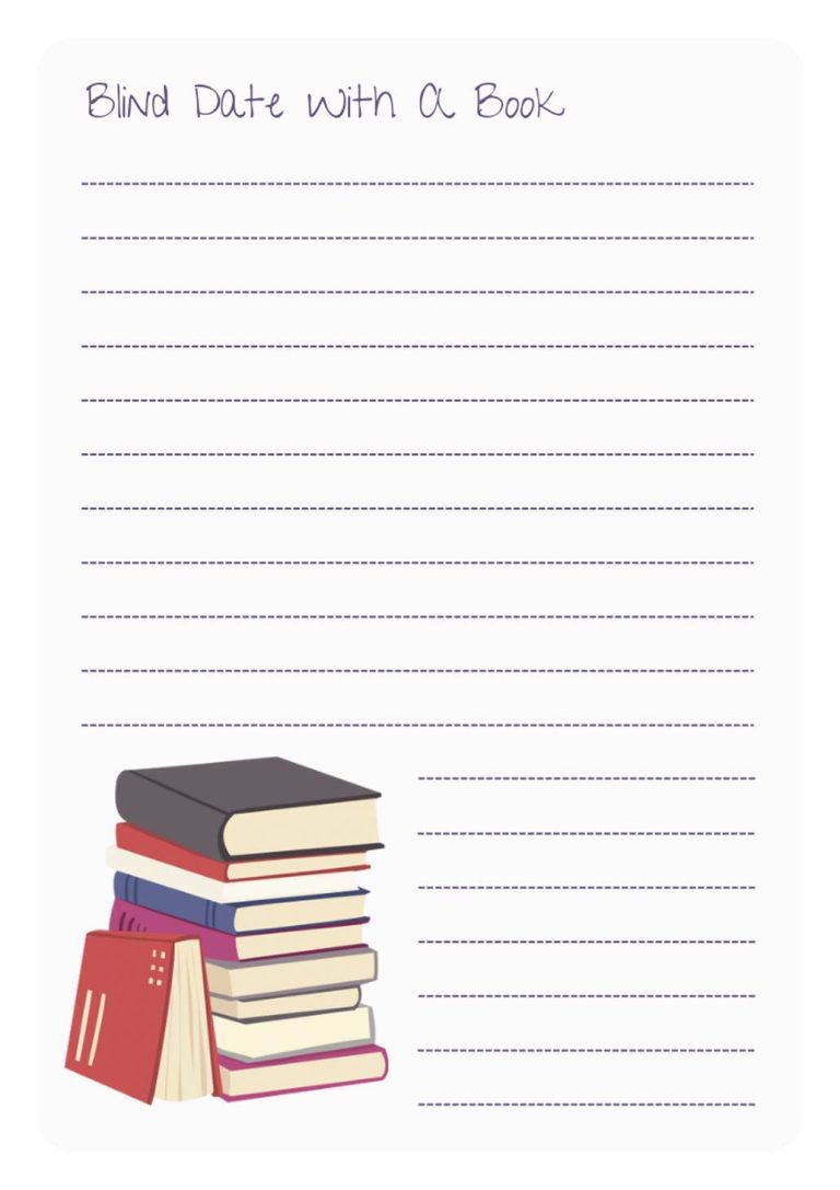 FREE Blind Date With A Book Templates